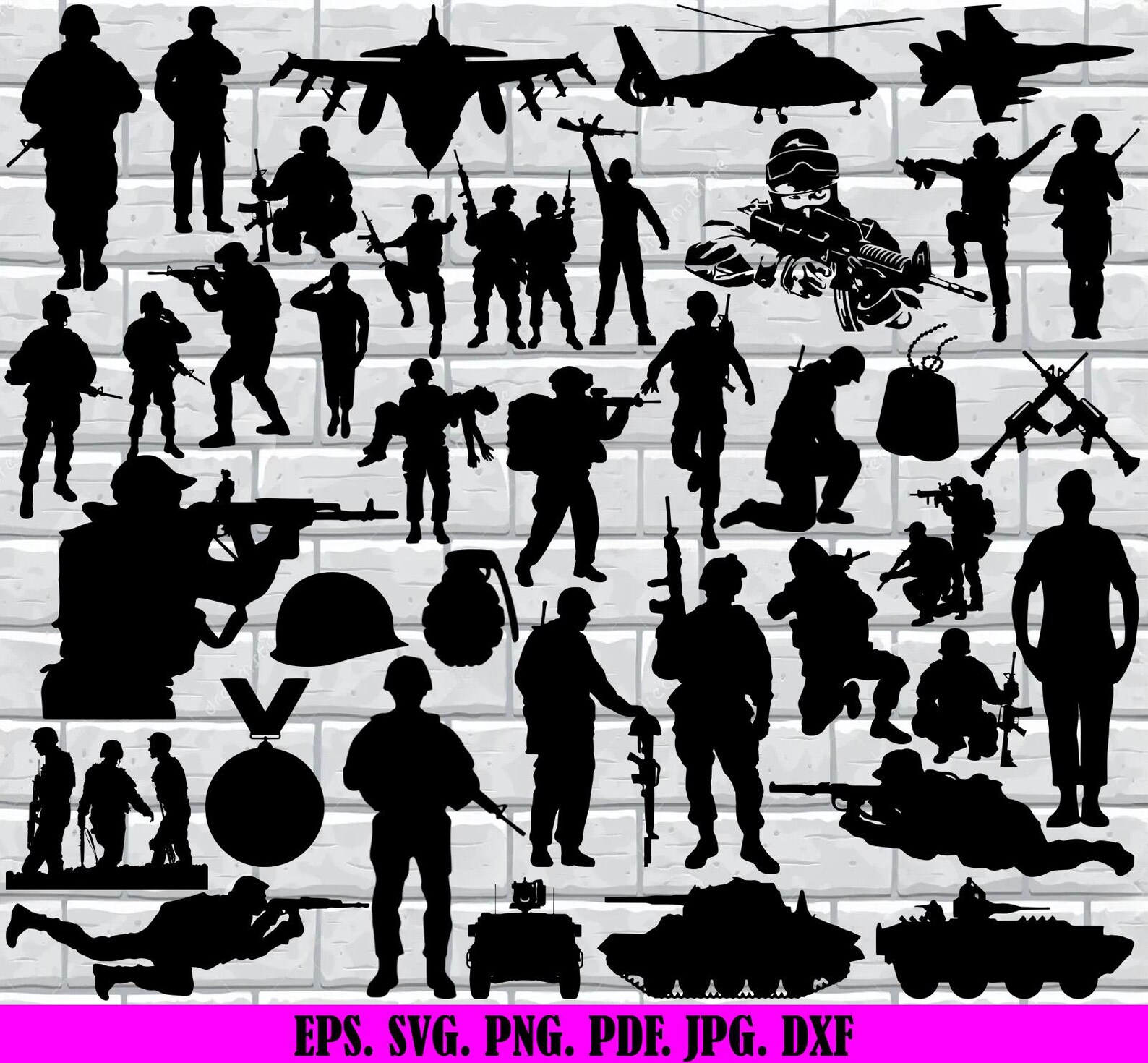 Soldiers Svg Bundle, Army Svg Bundle, Army Soldier Svg, Military SVG ...