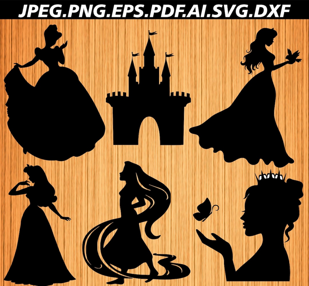 Cute Princess SVG, Princess Silhouette, Princess Shirt Svg, Royalty Svg ...