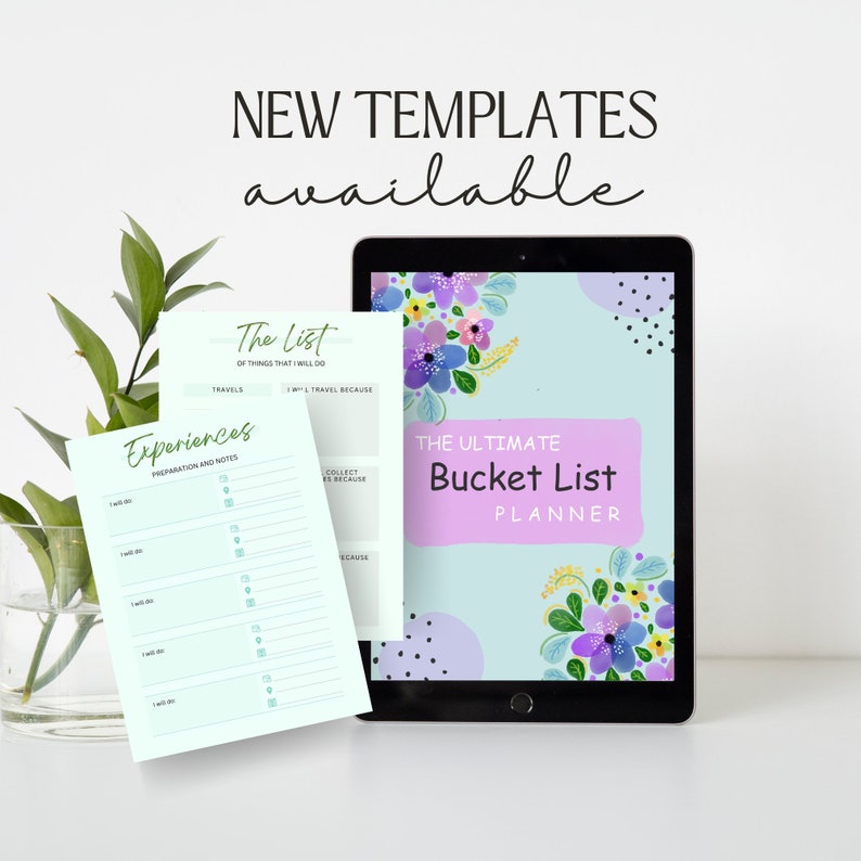 2024 Bucket List, Bucket List Template, Bucket List Printable, Bucket List Tracker, Bucket List ...