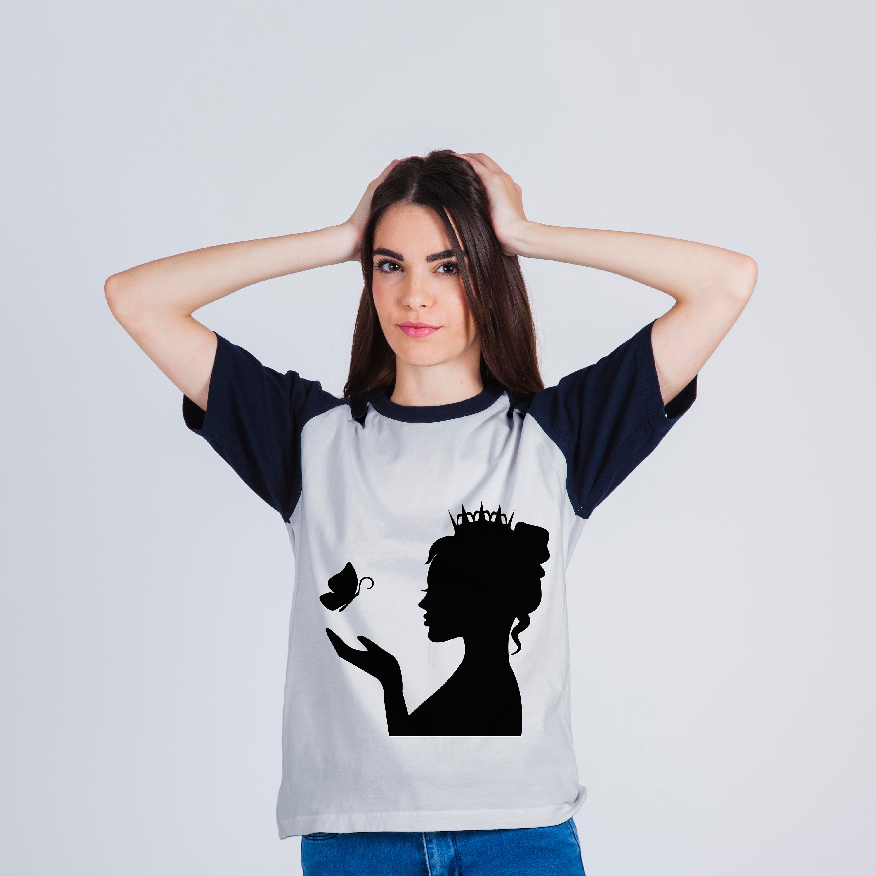 Cute Princess SVG, Princess Silhouette, Princess Shirt Svg, Royalty Svg ...