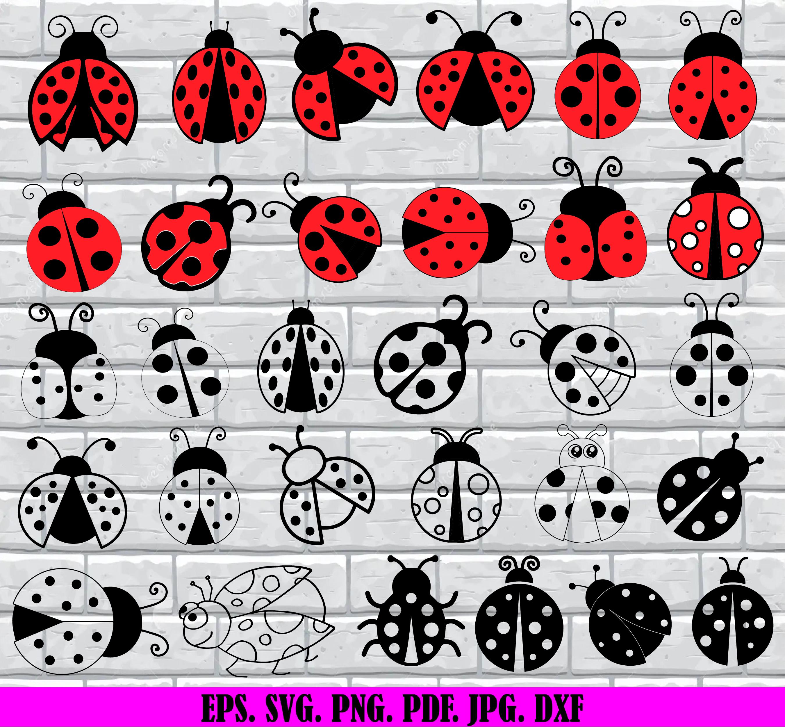 Ladybug SVG Bundle Ladybug Bundle SVG Files Ladybug SVG Layered Ladybug ...