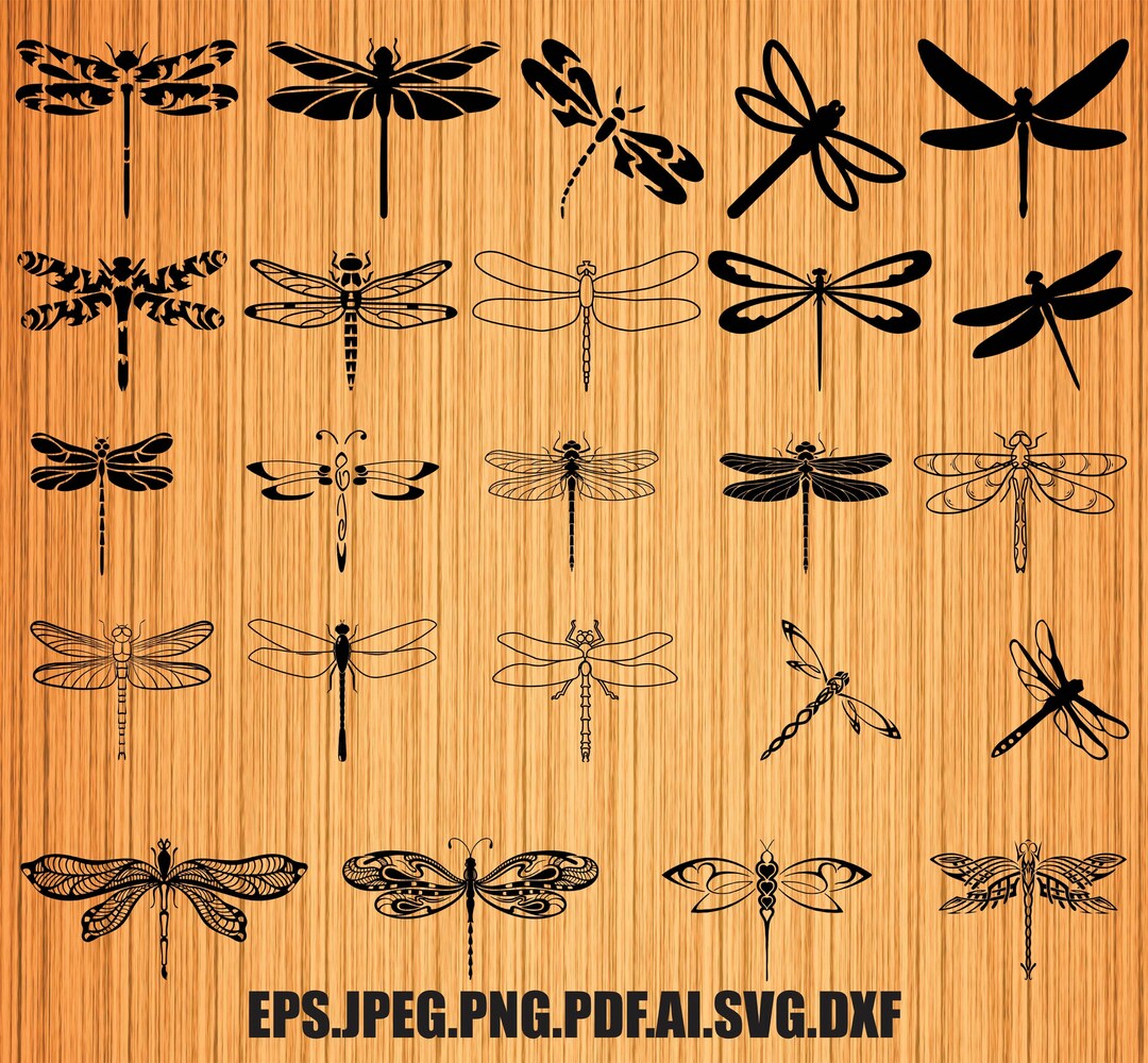 Dragonfly SVG, Dragonfly Bundle SVG Files, Dragonfly PNG Bundle ...
