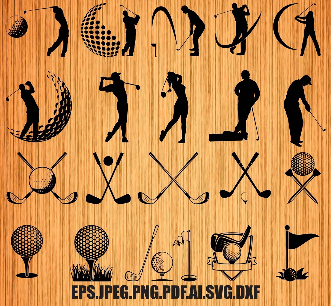 Golf SVG PNG Bundle Golf Man Svg Golfing Svg Bundle Golfer SVG Golf ...