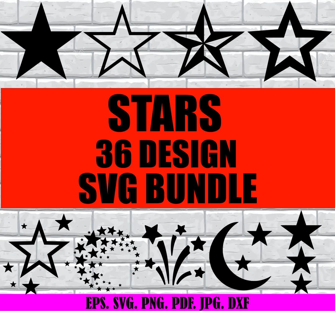 Stars Svg Bundle, Star Svg, Star Clipart, Stars Silhouette, Stars Png ...