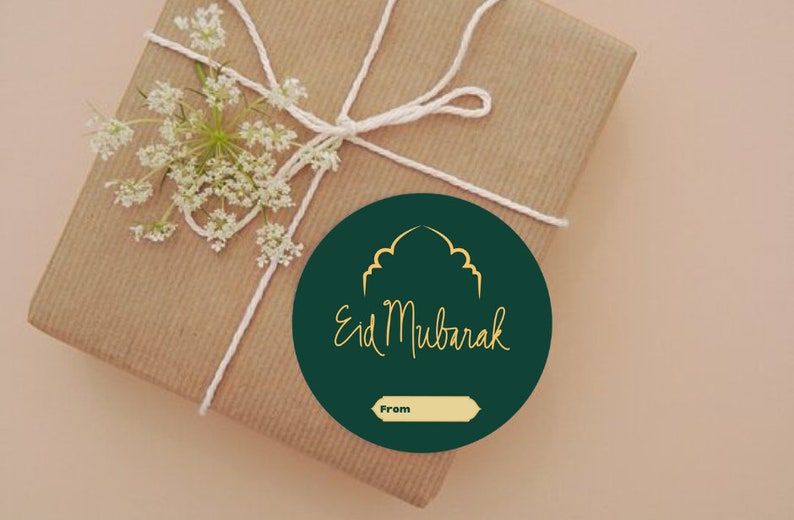 Printable Eid Labels, Stickers for Eid Gifts, Eid Mubarak Labels, Eid ...