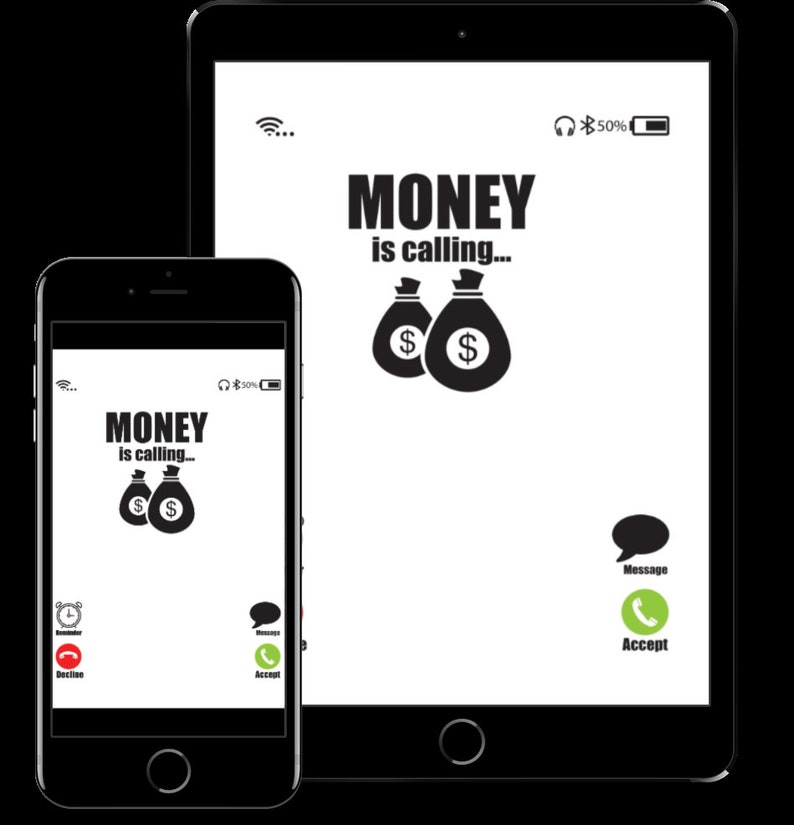 Incoming Call Money is Calling SVG File, Call Screen Svg File for ...