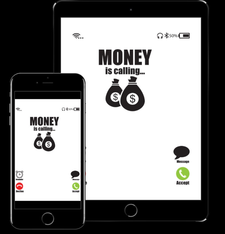 Incoming Call Money is Calling SVG File, Call Screen Svg File for ...