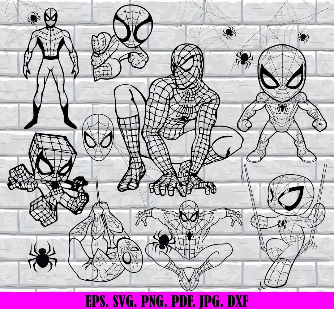 Spiderman Svg Bundle, Spiderman Png Bundle, Spiderman Svg, Spiderman ...