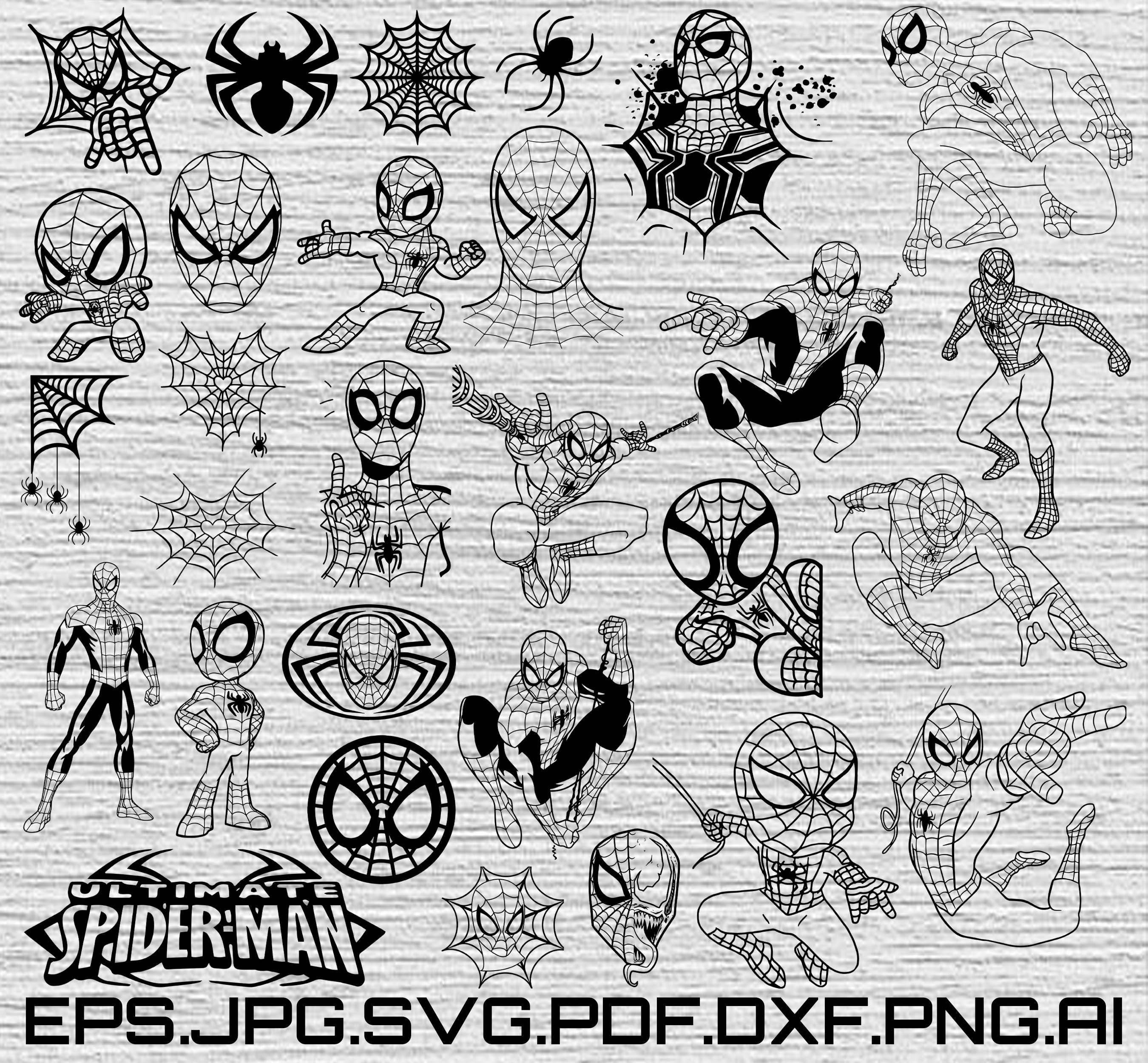 Spiderman Svg Bundle, Spiderman Png Bundle, Spiderman Svg, Spiderman ...