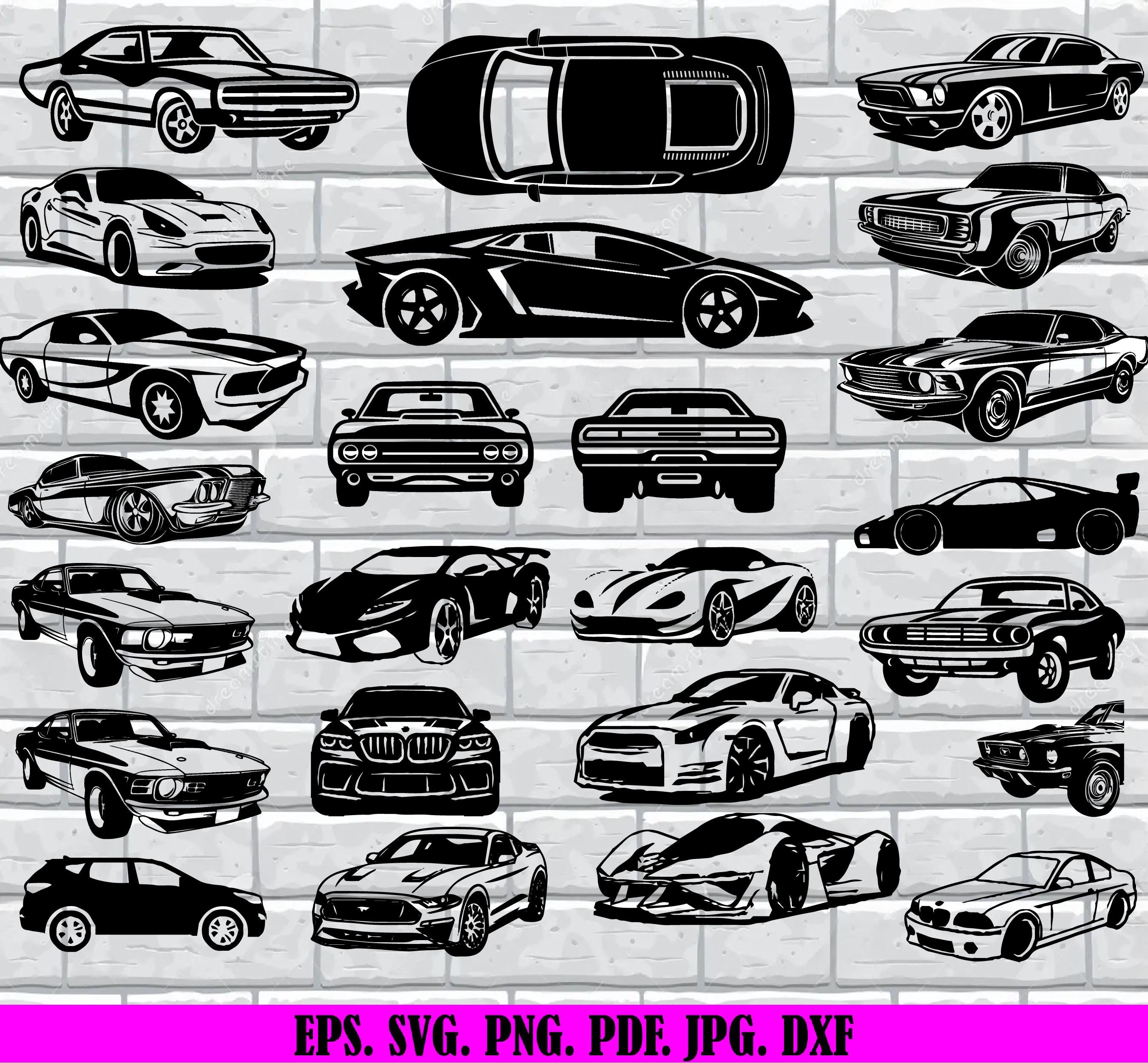 Cute Cars Svg Bundle, Classic Car SVG, Car Svg, Sports Car Svg, Car ...