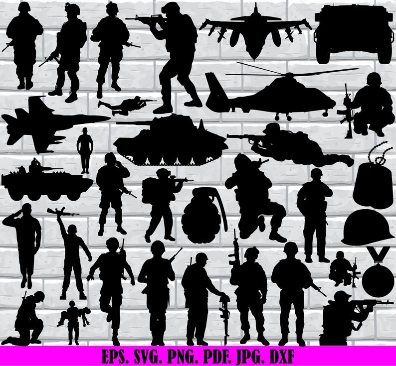 Soldiers Svg Bundle, Army Svg Bundle, Army Soldier Svg, Military SVG ...