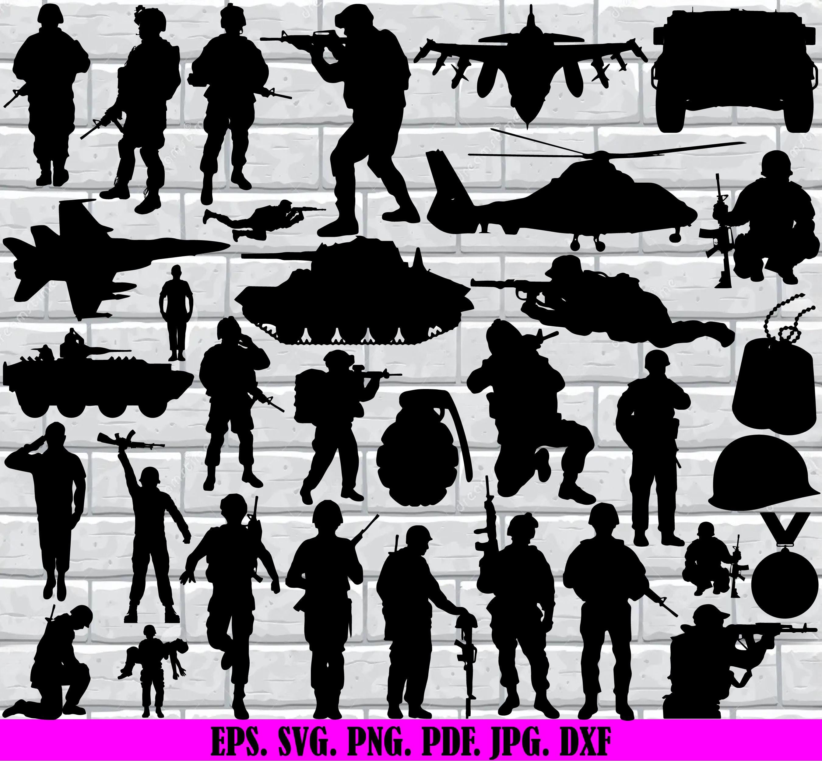 Soldiers Svg Bundle, Army Svg Bundle, Army Soldier Svg, Military SVG ...