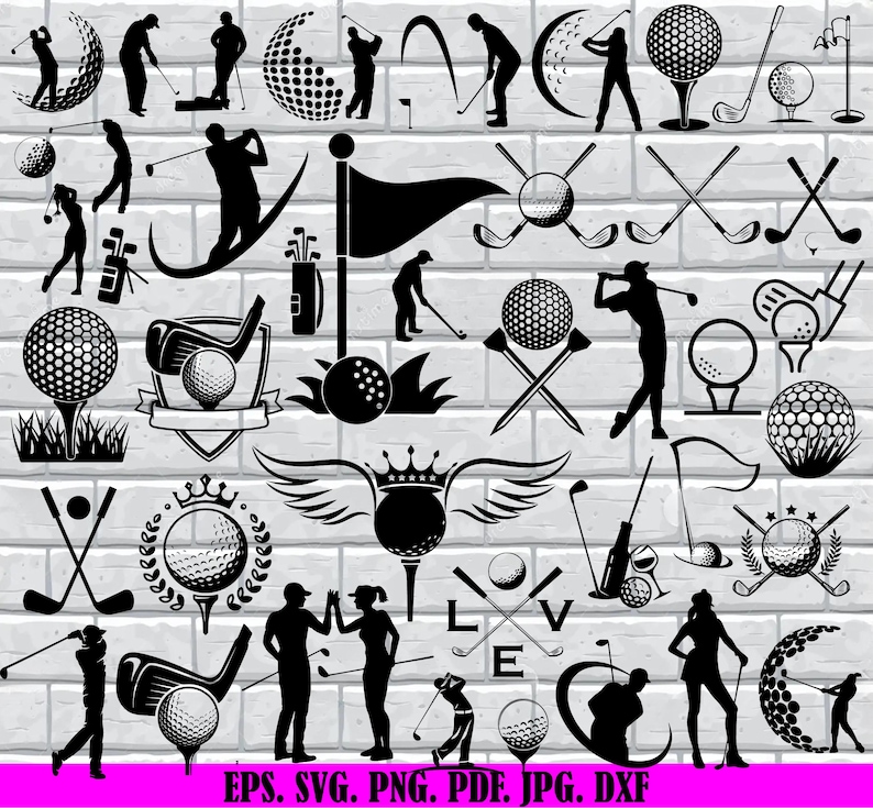GOLF SVG Bundle, Golf Cut File, Golf Ball Svg, Golf Club Svg, Golf ...