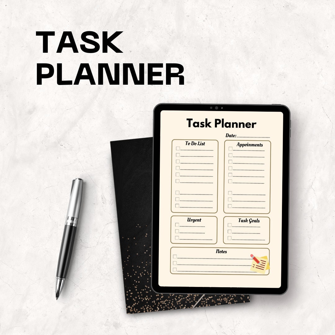 Printable Task Planner Daily Task Planner Task Tracker - Etsy