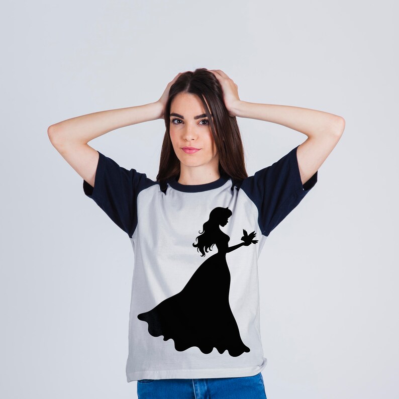 Cute Princess SVG, Princess Silhouette, Princess Shirt Svg, Royalty Svg ...