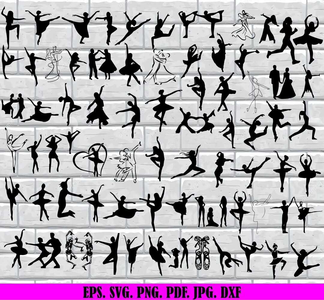 Dance Svg Bundle, Dance Png Bundle, Dance Silhouette, Dance Vector ...