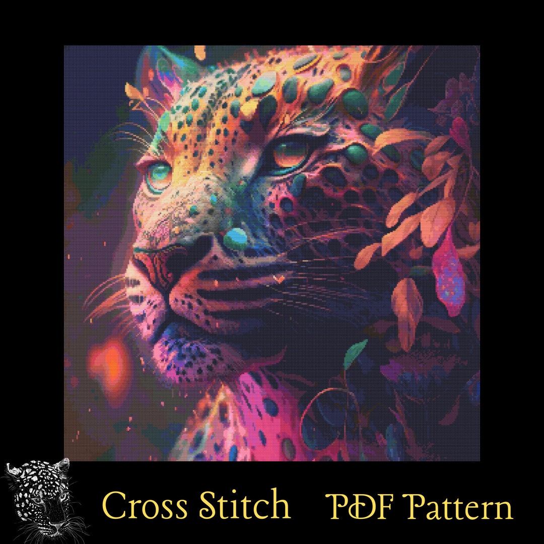 Jaguar Cross Stitch Pattern - Etsy