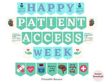 Patient Access Week Printable Banner, Patient Access Professionals Week ...