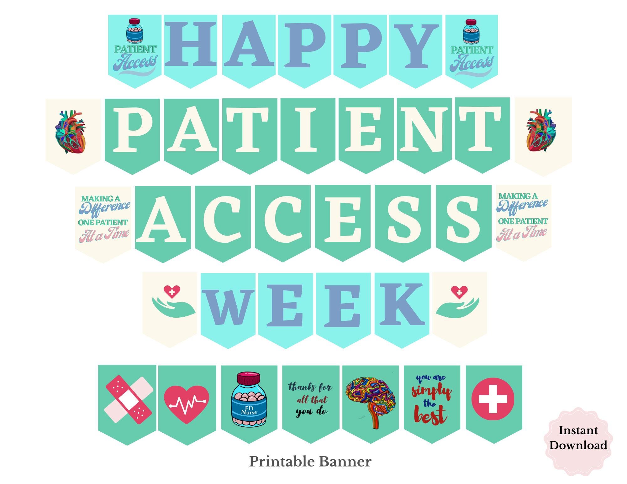 Patient Access Week Printable Banner, Patient Access Professionals Week ...