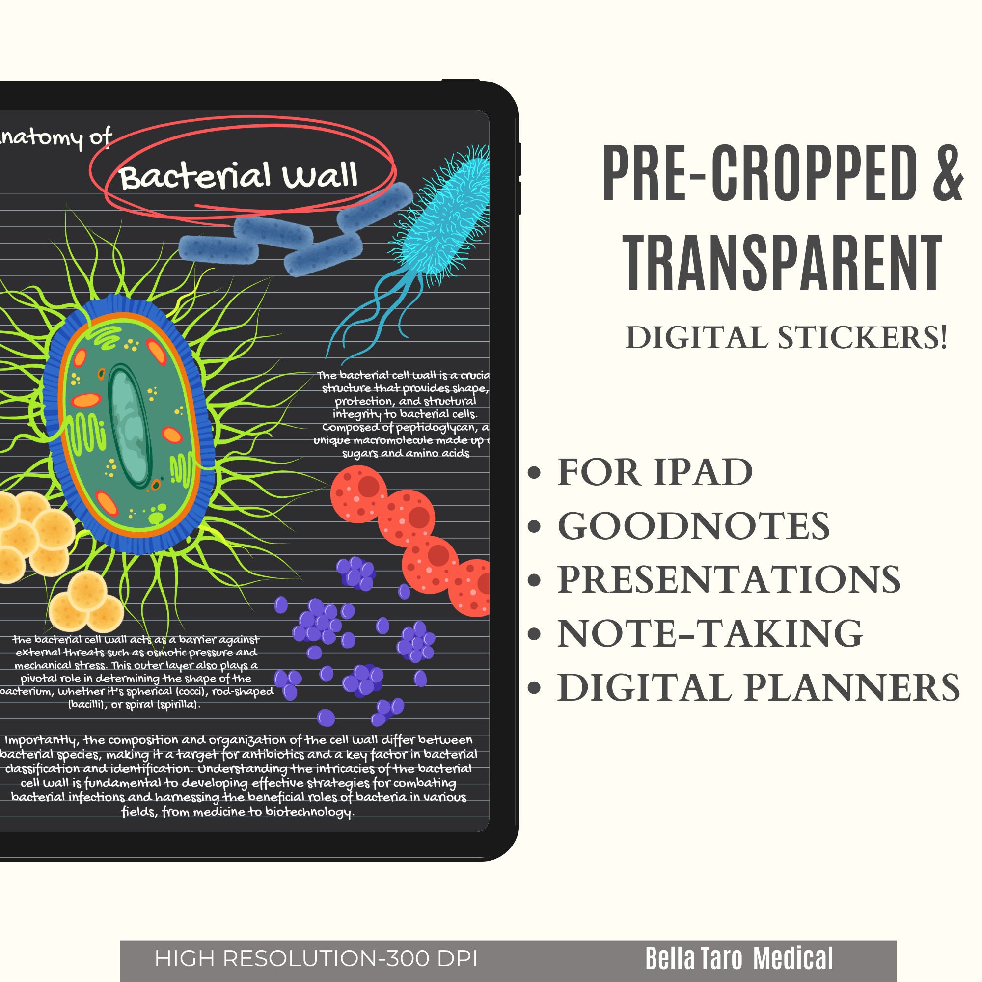 Antibiotics & Pharmacy Digital Stickers Pre-cropped Goodnotes Stickers ...