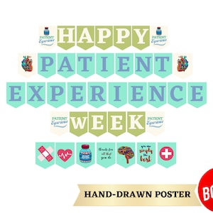 Patient Experience Week Printable Banner, Hand-drawn Patient Experience ...