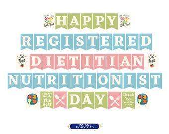 Registered Dietitian Nutritionist Day Card Printable / Dietitian Card ...