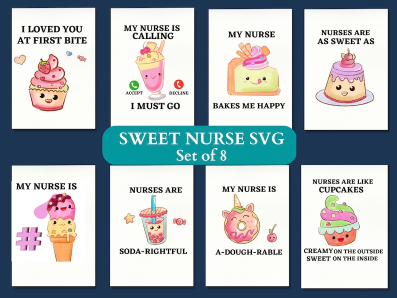 Sweet Nurse Funny Medical Puns PNG Handmade Printable Clip - Etsy