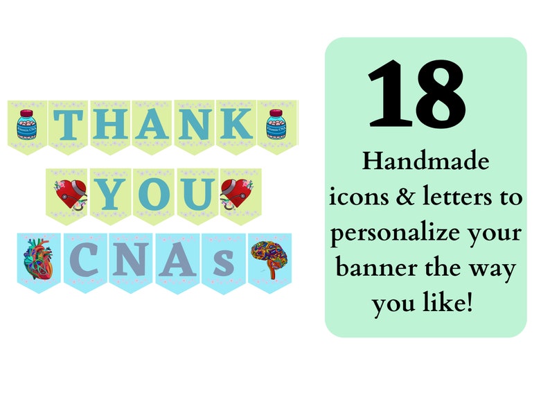 Thank You Cnas Printable Banner, Certified Nursing Assistant Week ...