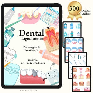 Dental Digital Stickers,dental Hygiene Sticker,tooth Sticker,dental ...
