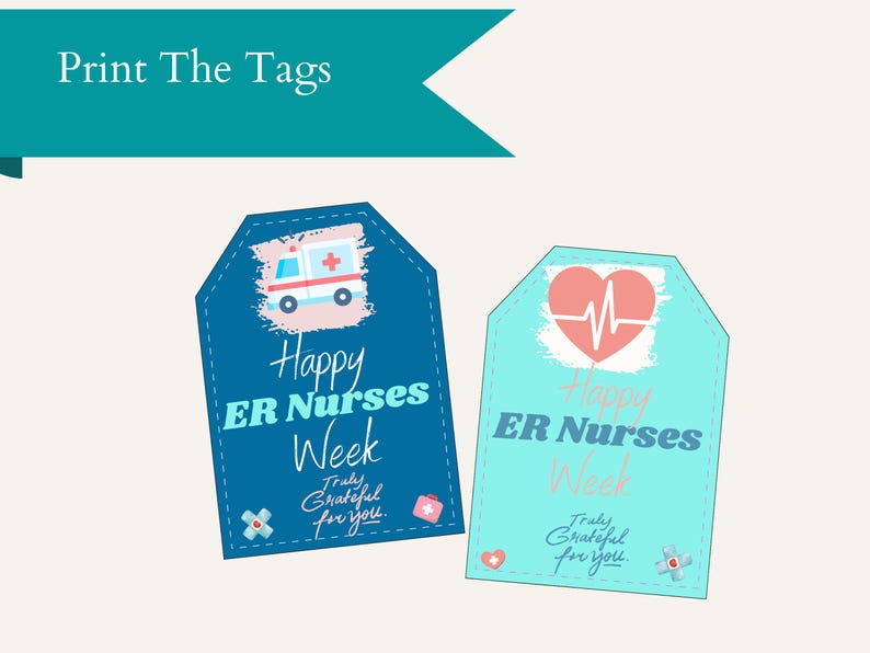 Happy Nurses Week Tags Printable / Nurse Appreciation Tag / Nurses Week ...