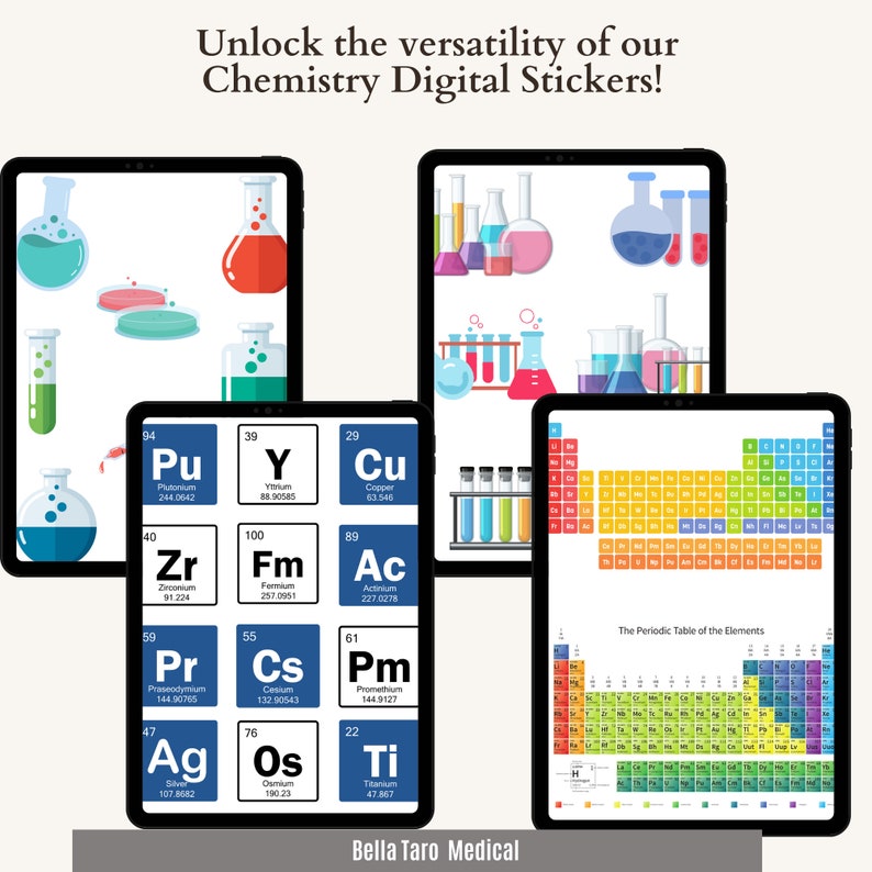 Chemistry Digital Stickers | 700 Pre-cropped Chemistry Science Stickers ...