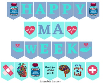 Medical Assistant Week Printable Poster, Happy MA Week Sign, Medical ...