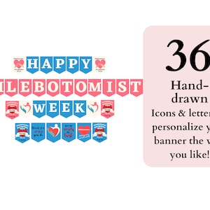 Phlebotomist Week Printable Banner, Happy Phlebotomy Week Sign ...