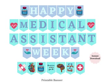 Medical Assistant Week Printable Poster, Happy MA Week Sign, Medical ...