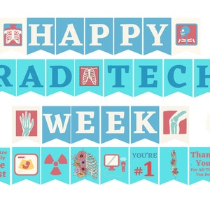 Radiologic Tech Week Printable Banner, Radiology Tech Week Banner, Rad ...