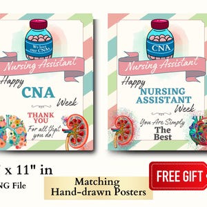 Happy CNA Week Banner Printable / CNA Appreciation Week Banner / Cna ...