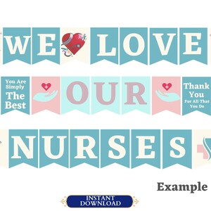 We Love Our Custom Banner | Happy Doctor Nurse Medical Appreciation ...