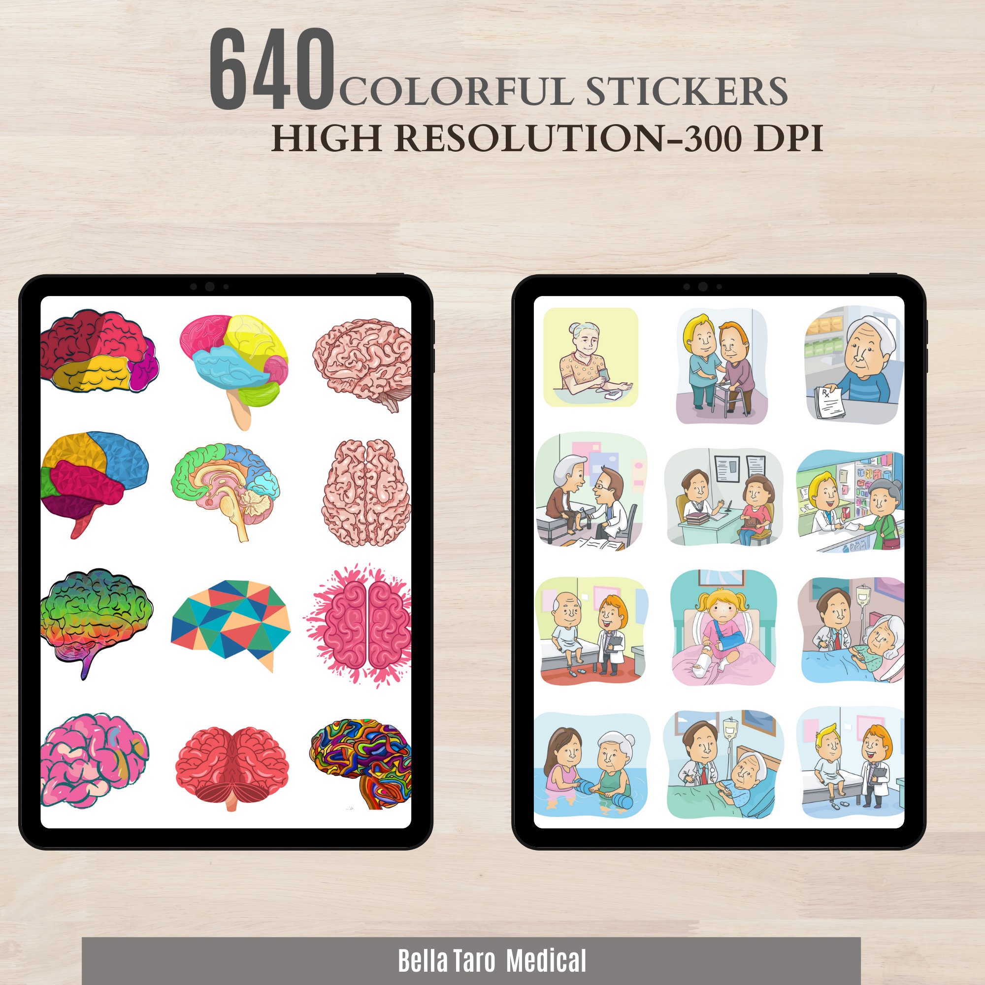 Medical Digital Stickers 640 Healthcare Stickers Nurse Sticker Medical ...