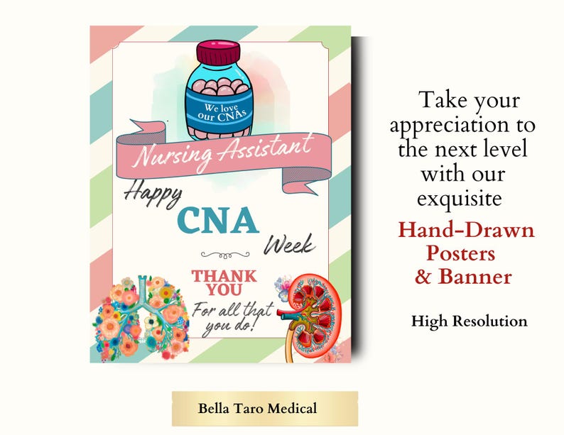 Happy CNA Week Banner Printable / CNA Appreciation Week Banner / Cna ...