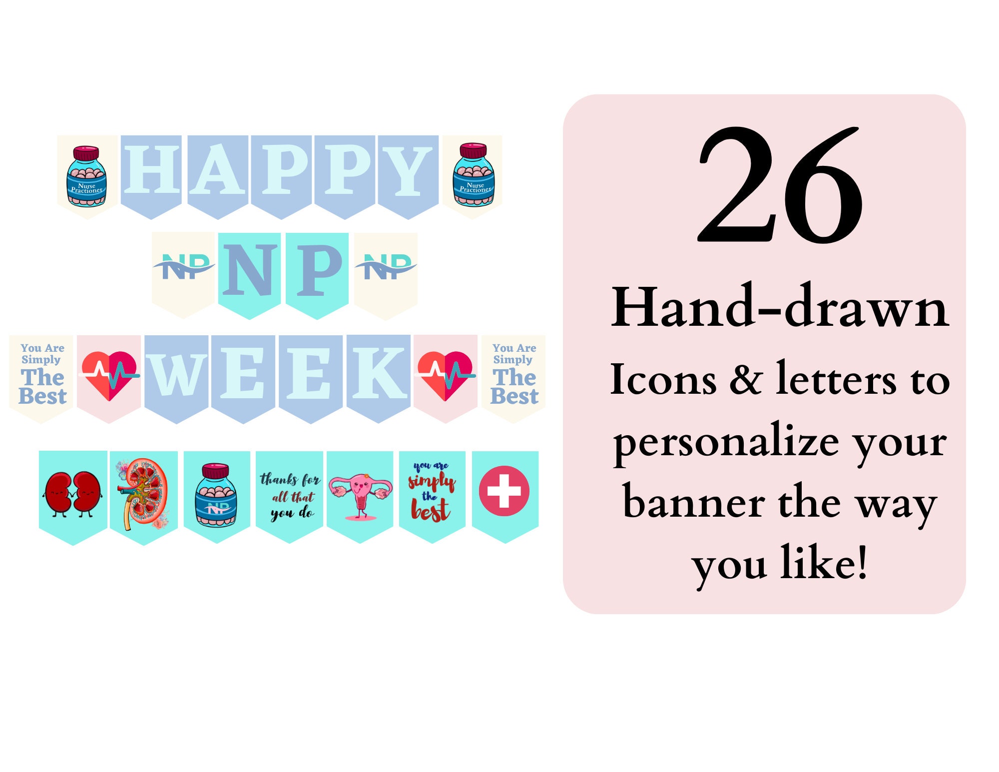 Nurse Practitioner NP Week Banner Printable / NP Week Banner / Nurse ...