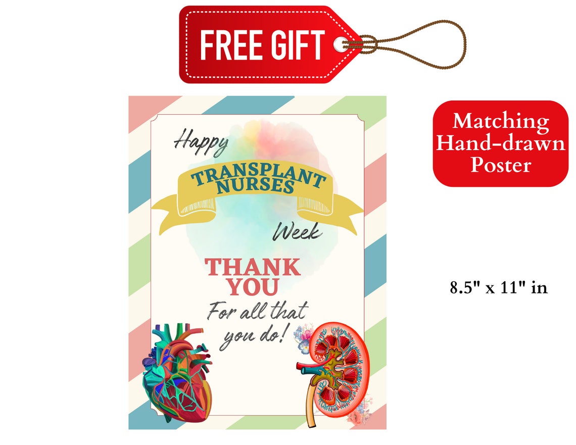Transplant Nurses Week Printable Banner, Hand-drawn Transplant Nurses ...
