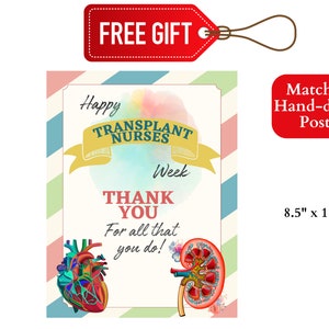 Transplant Nurses Week Printable Banner, Hand-drawn Transplant Nurses ...