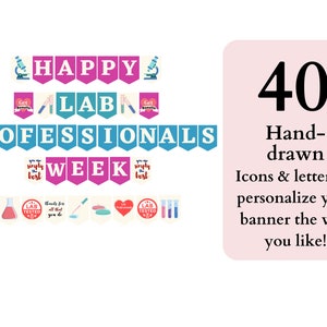 Happy Lab Week Printable Sign, Handdrawn Medical Laboratory ...