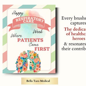 Happy Respiratory Care Week Banner Printable, Hand-drawn Respiratory Therapist Appreciation ...