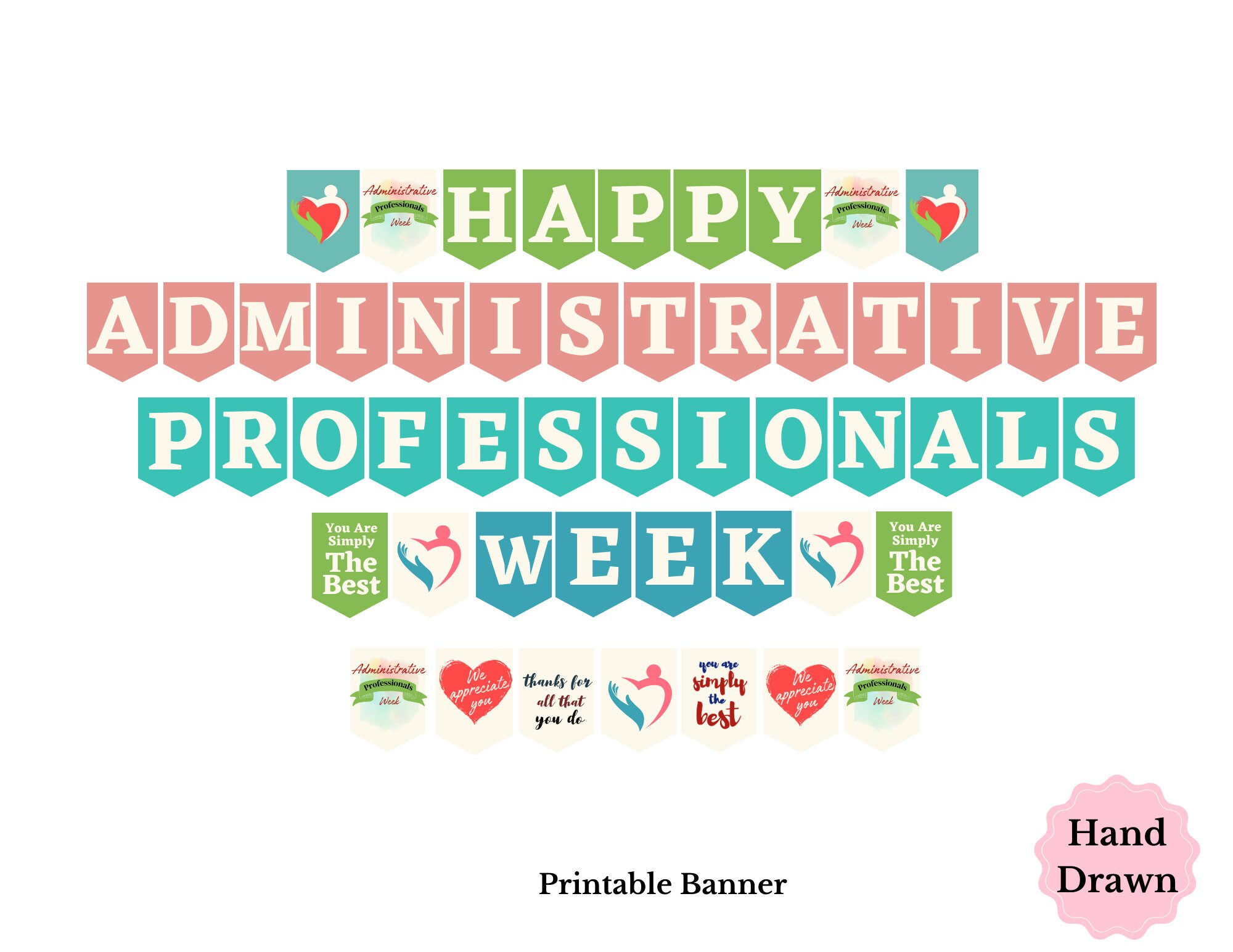 Administrative Professionals Day Printable Banner, Administrative ...
