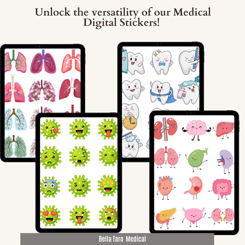 Medical Digital Stickers | 640 Healthcare Stickers | Nurse Sticker ...