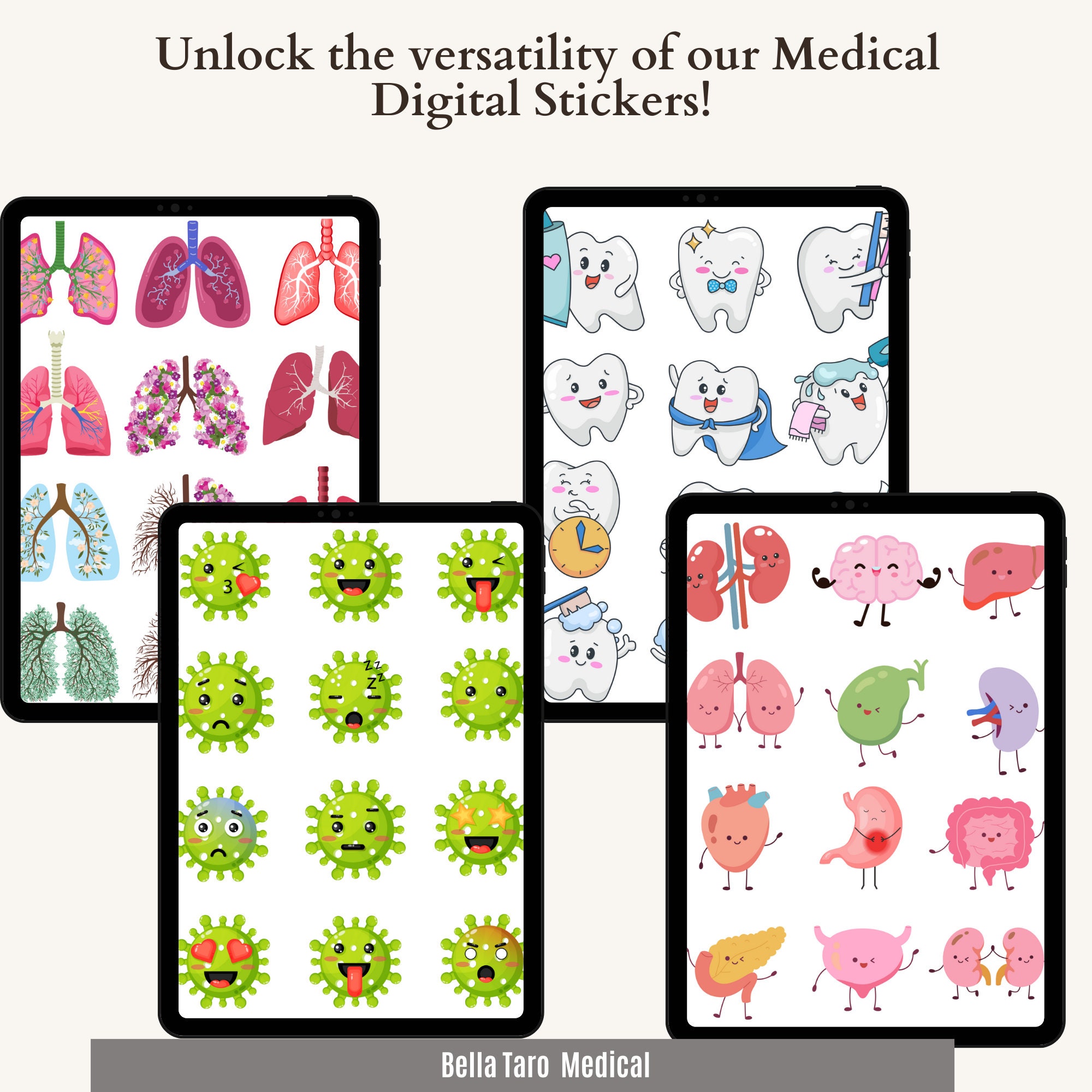 Medical Digital Stickers 640 Healthcare Stickers Nurse Sticker Medical ...