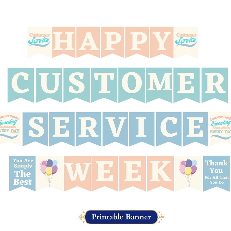 Customer Service Week Banner - Etsy