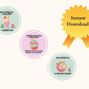 Printable Nurses Cupcake Toppers / Nurses Week Cupcake Toppers / Nurse ...
