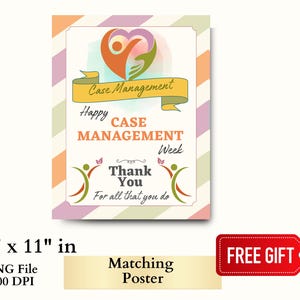 Case Management Week Banner Printable and Poster / Case Manager Week ...